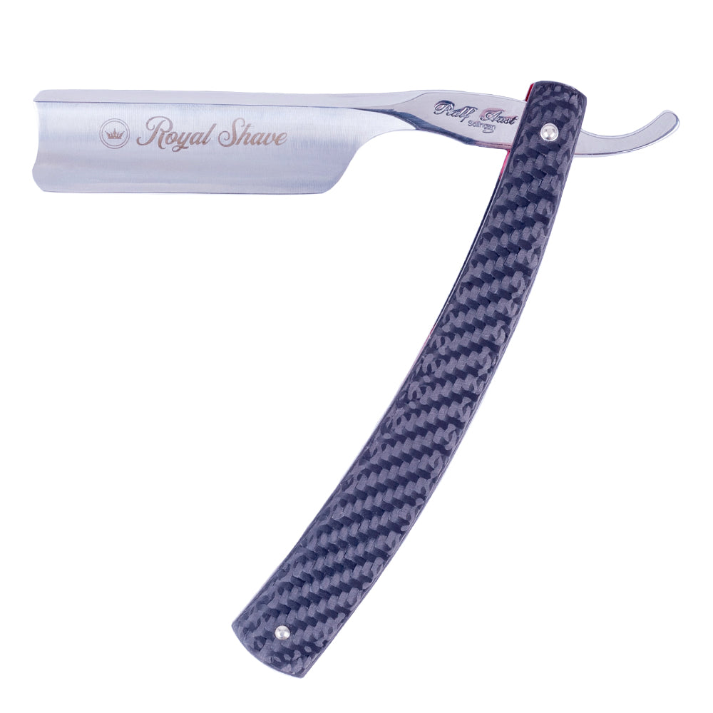 Royal Shave 6/8" Full Hollow Spanish Point Carbon Steel Straight Razor ...