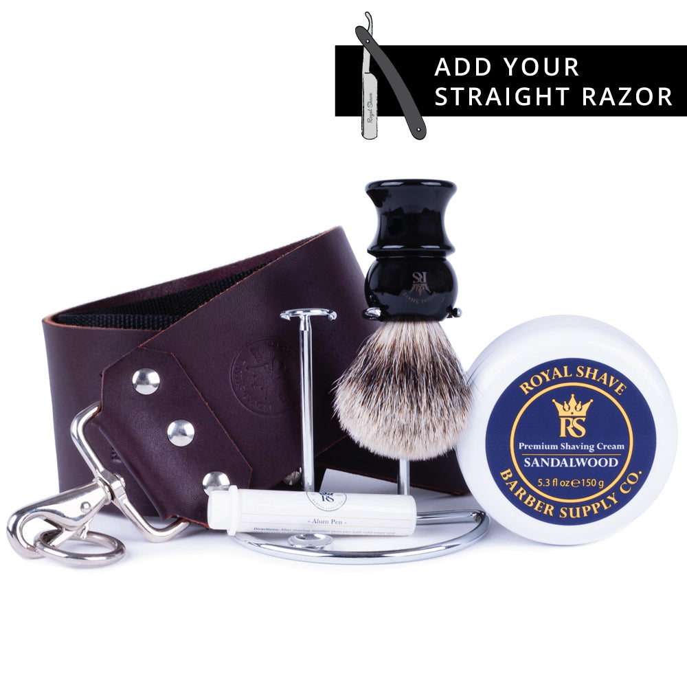 Royal Shave 5-Piece Add-On Straight Razor Set | Royal Shave